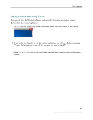 Ccure 9000 Monitoring Station User's Manual | PDF