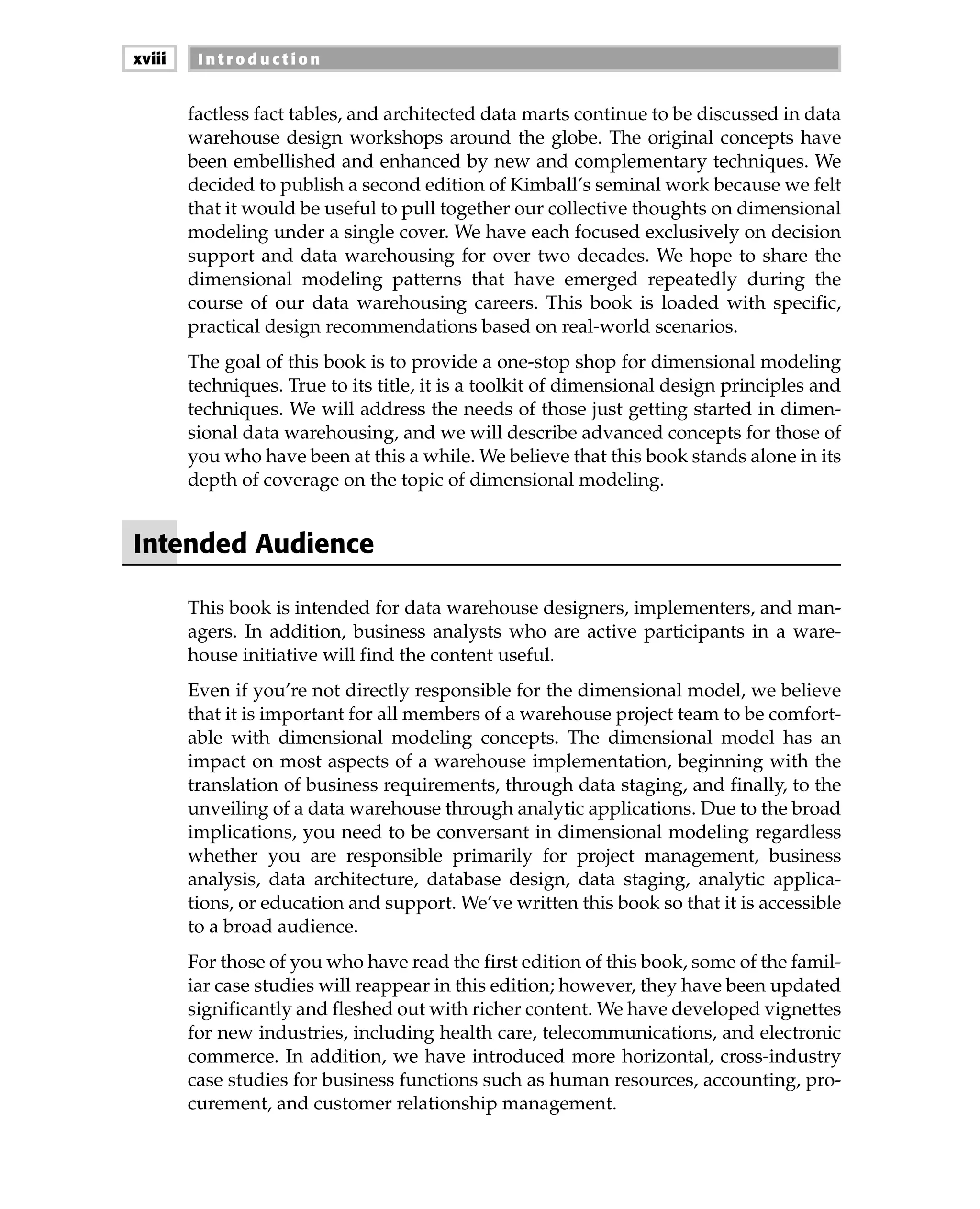 The data warehouse toolkit the complete guide to dimensional modeling 2nd ed Edition Ralph ...