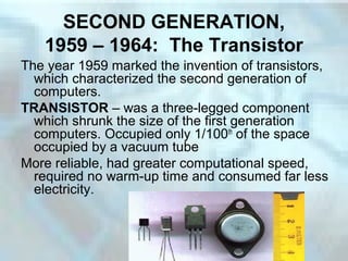 the computer generations | PPT | Technology & Computing