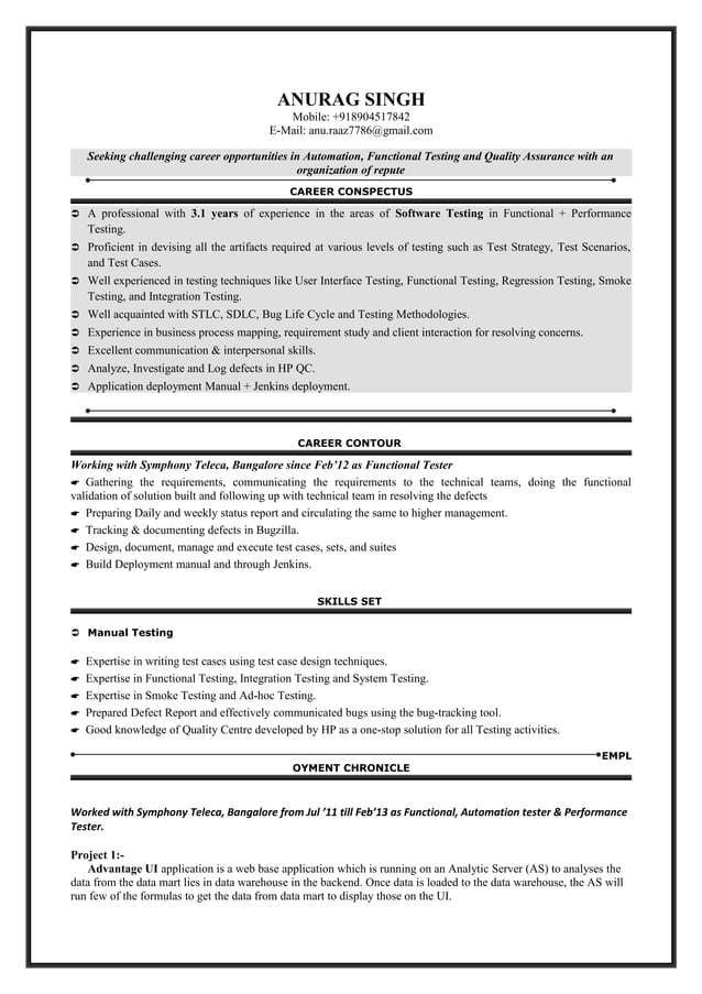 Resume_Anurag Singh | DOC