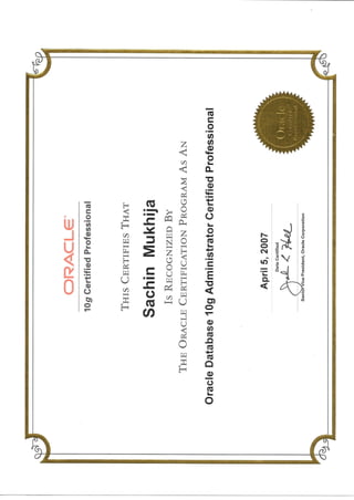 Oracle 10g OCP | PDF