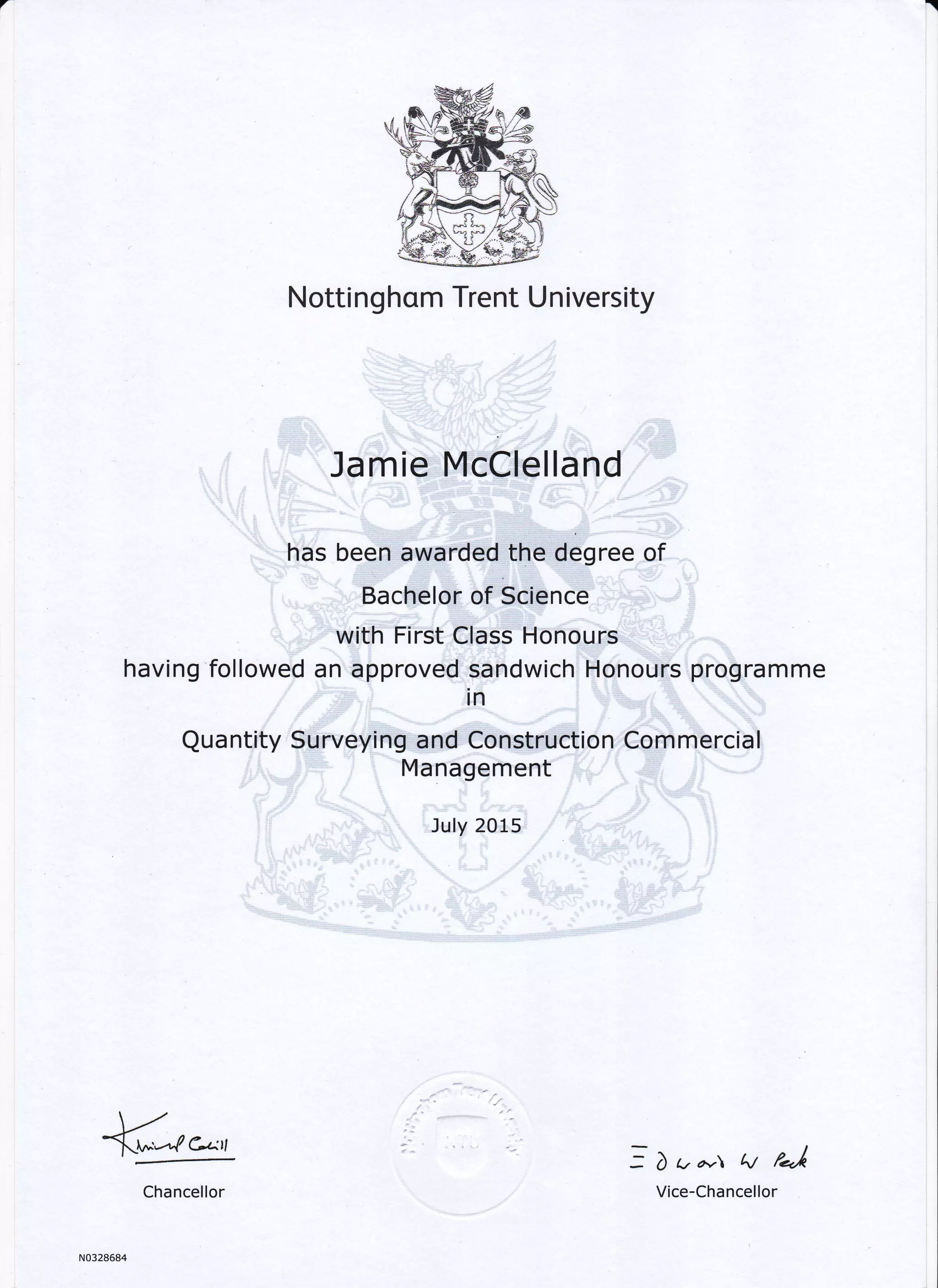 JAMIE MCCLELLAND - NTU QSCCM Degree | PDF