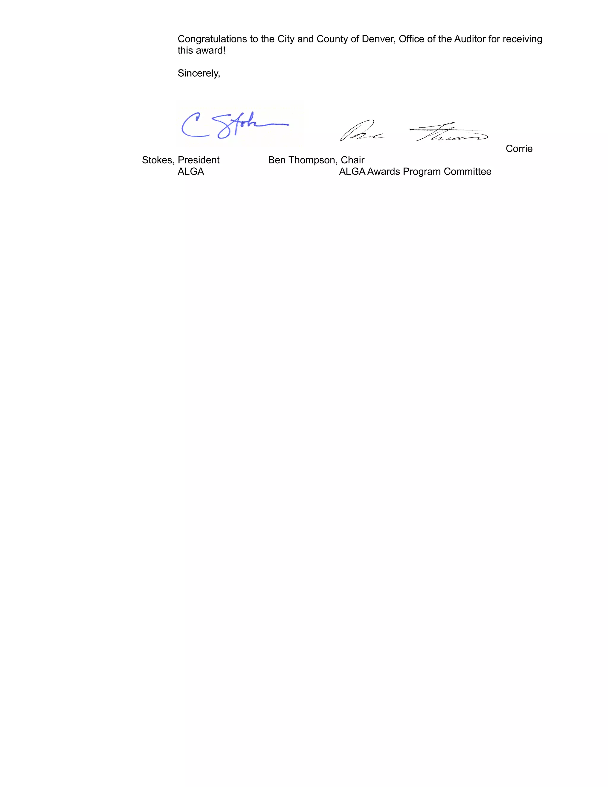 Denver - Letter | PDF