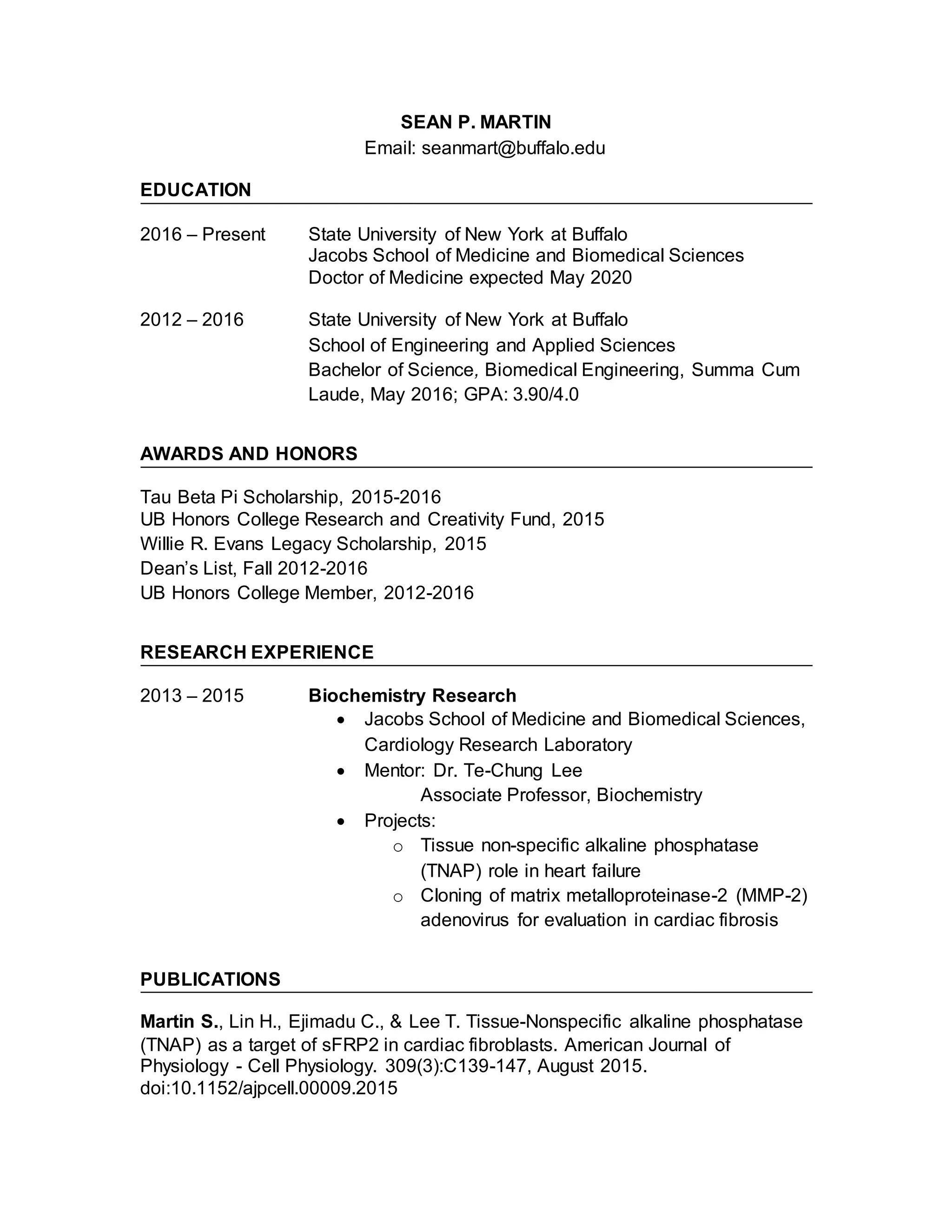 SeanMartin_CV_2016 | DOCX