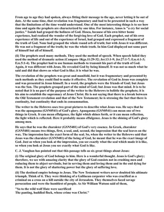 HEBREWS 1 COMMENTARY