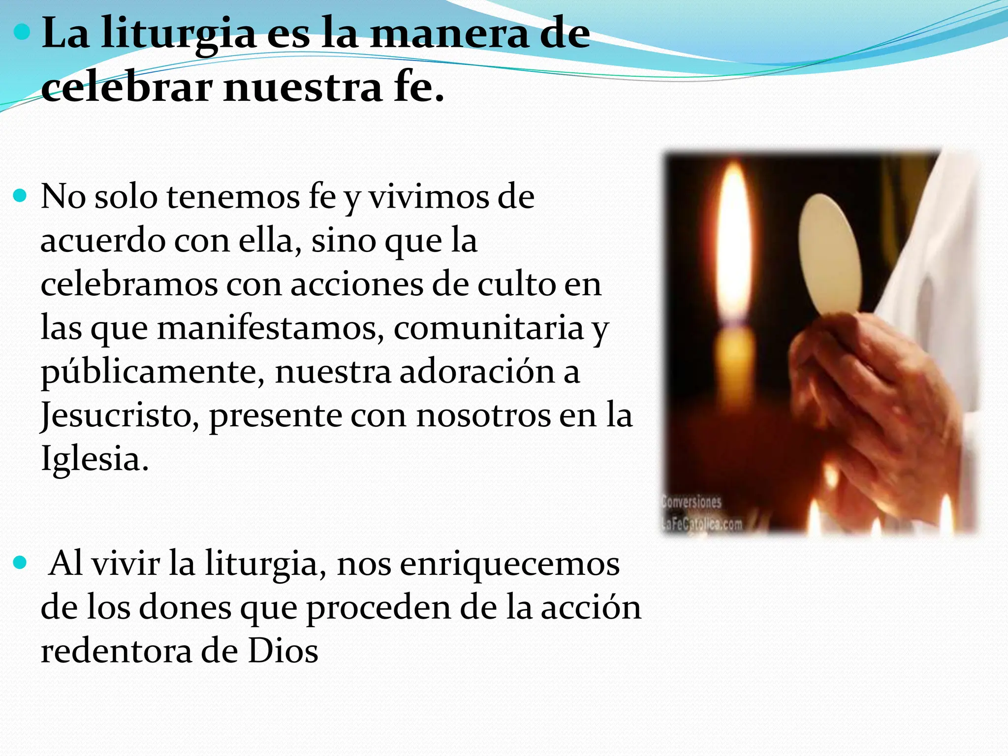 Un tema católica sobre ¿Qué es la liturgia? | PPT