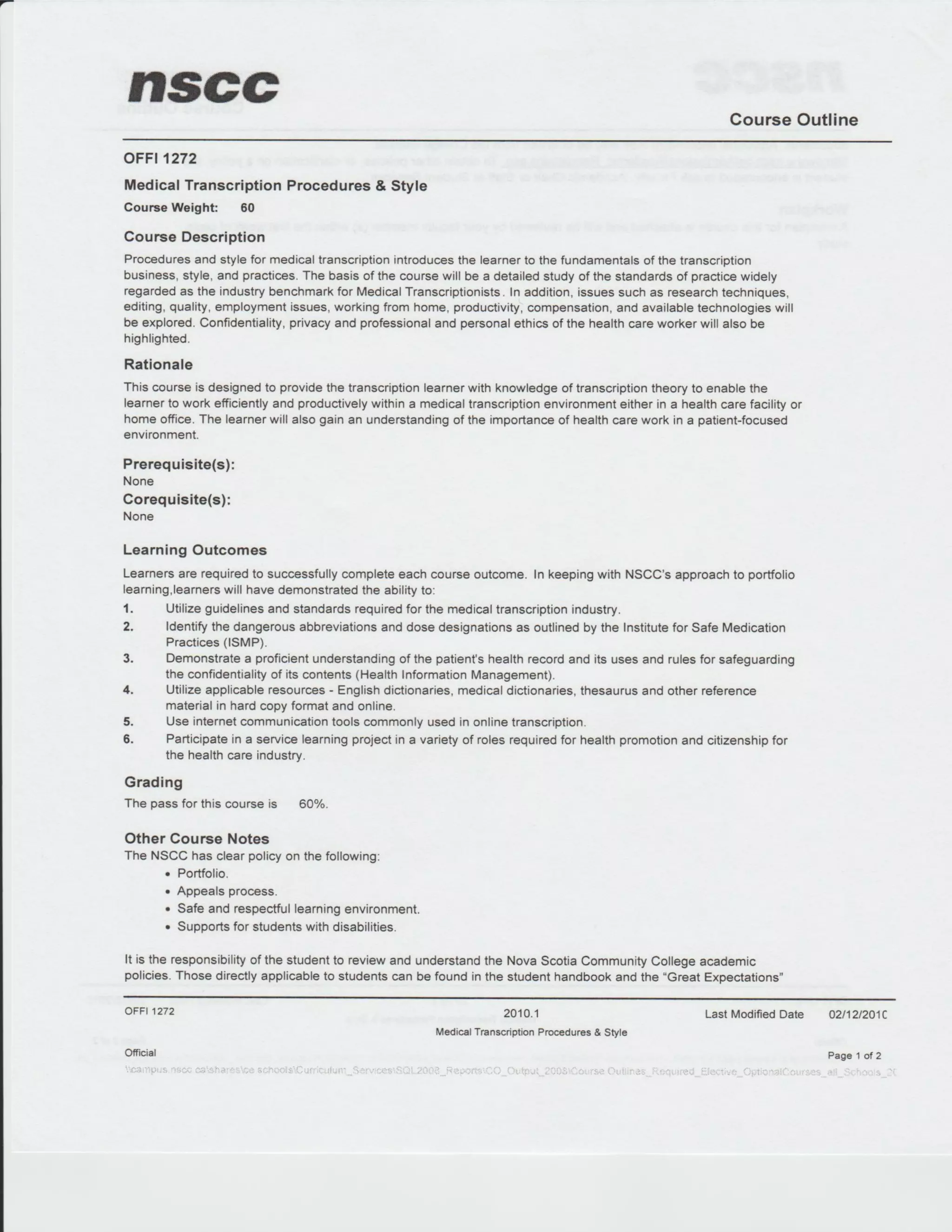 Medical Transcription Procedures & Style | PDF