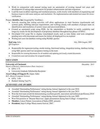 SHRUTI_SINGHVI_RESUME | PDF | Computer Software and Applications | Computing