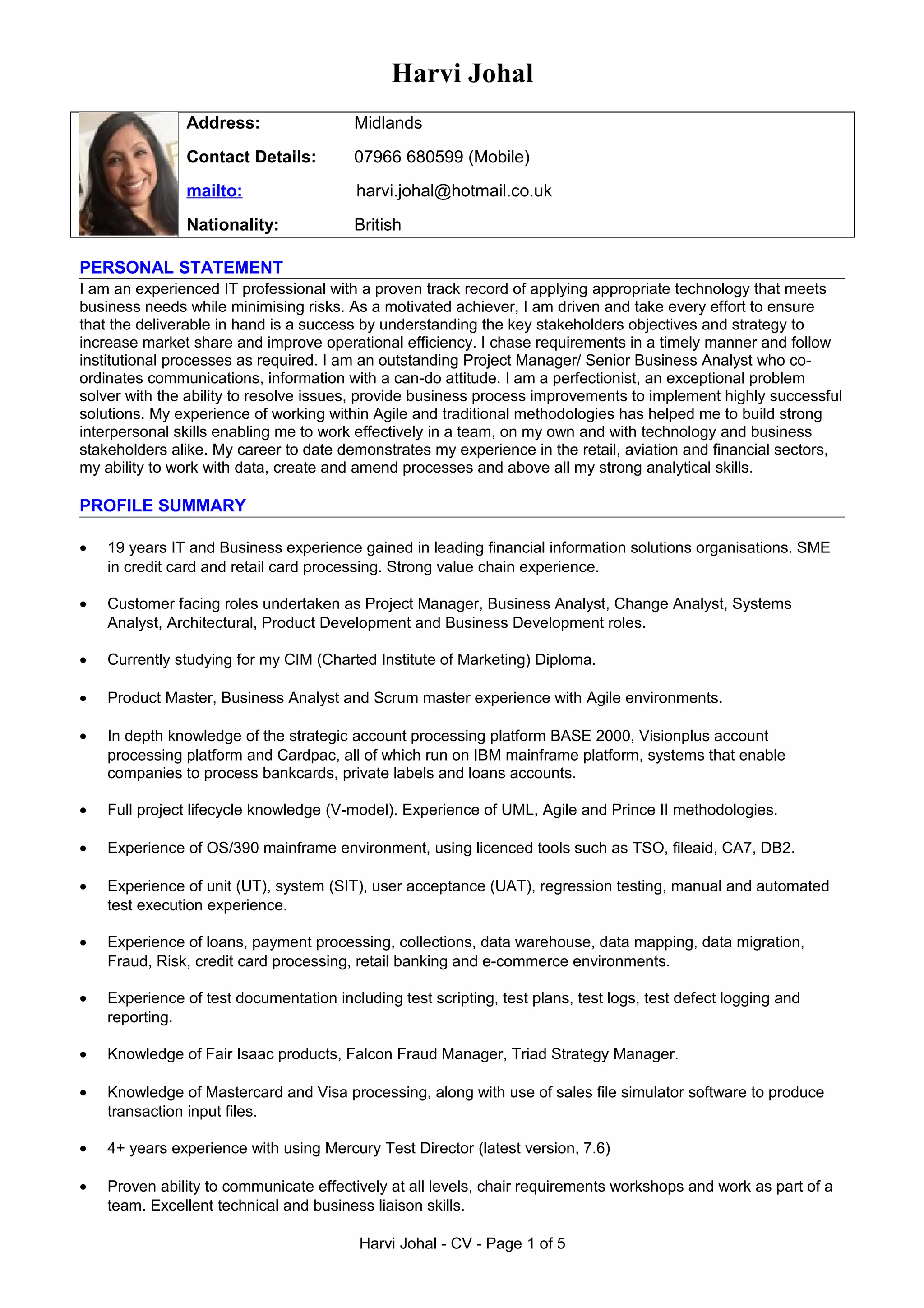 Harvi_Johal_CV_Mar_16 | DOC