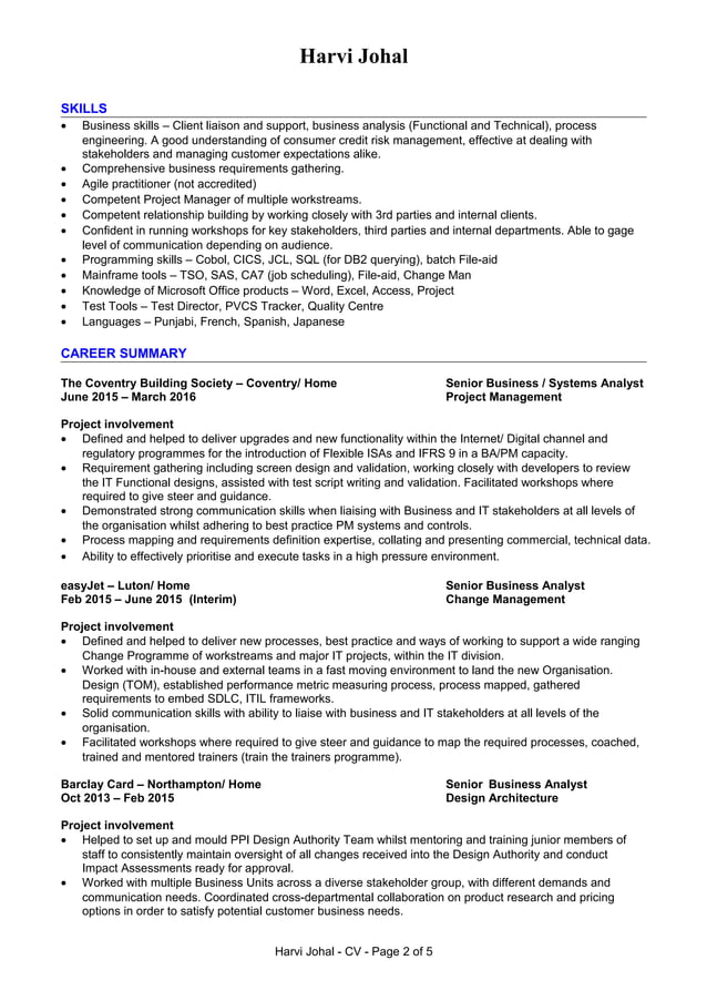 Harvi_Johal_CV_Mar_16 | PDF