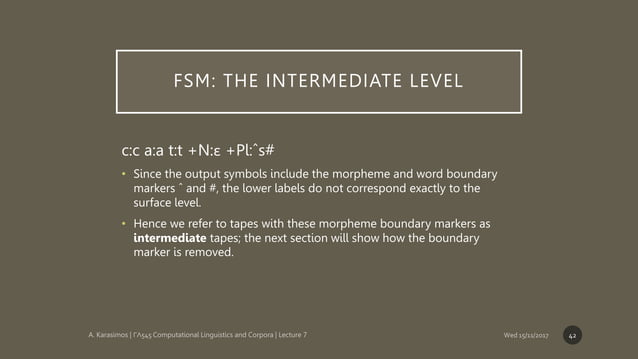 Computational Linguistics - Finite State Automata | PPT