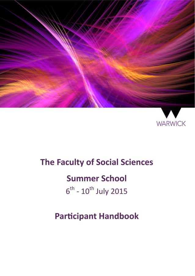 Faculty Summer School Participant Handbook 2015 | PDF | Undergraduate ...