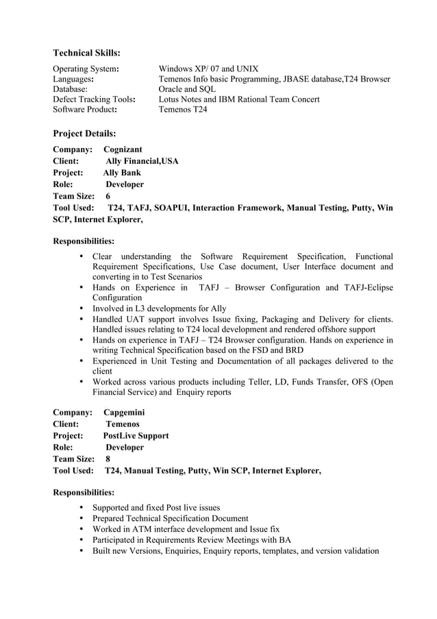 BHASKAR K_CTS_Resume | PDF