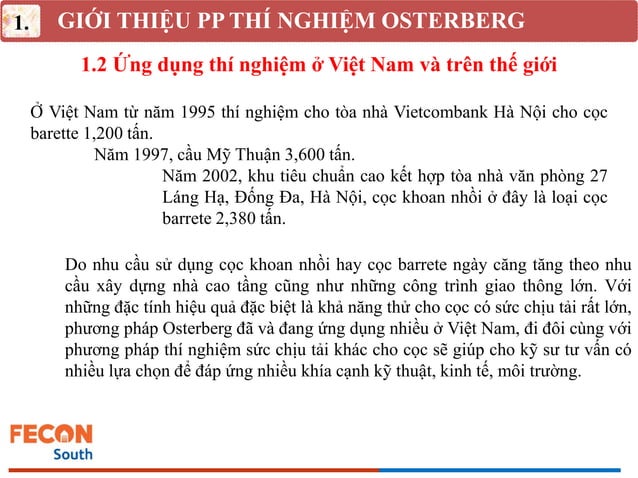PHƯƠNG PHÁP THÍ NGHIỆM OSTERBERG (O-CELL) | PDF