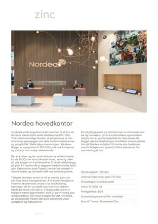 Zinc_prosjektark Nordea | PDF