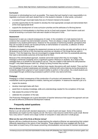 Bremer Story (as in EQ website) | PDF