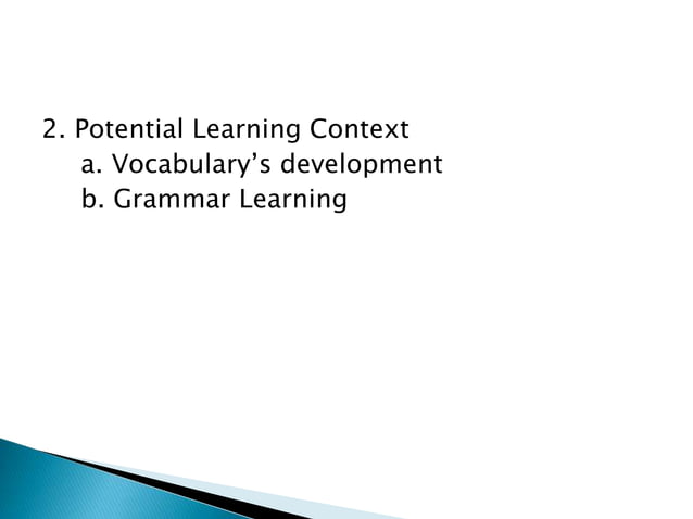 Dialogic book reading practices as potential learning contexts in EYL classes | PPT
