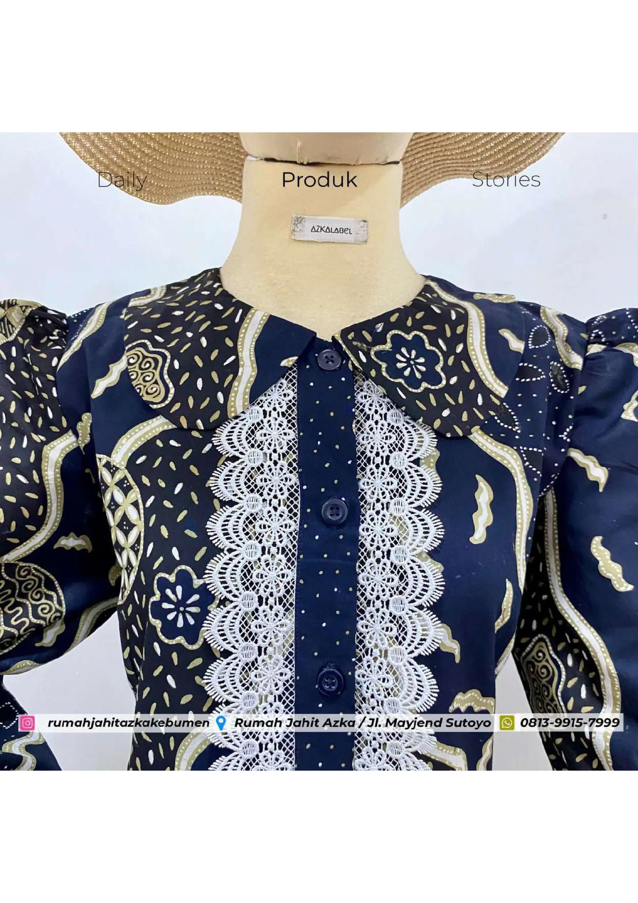 Baju Batik Mix Renda by Rumah Jahit Azka | PDF