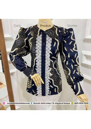 Baju Batik Mix Renda by Rumah Jahit Azka | PDF