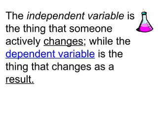 types of variables in sciences-IV, DV and CV | PPTX