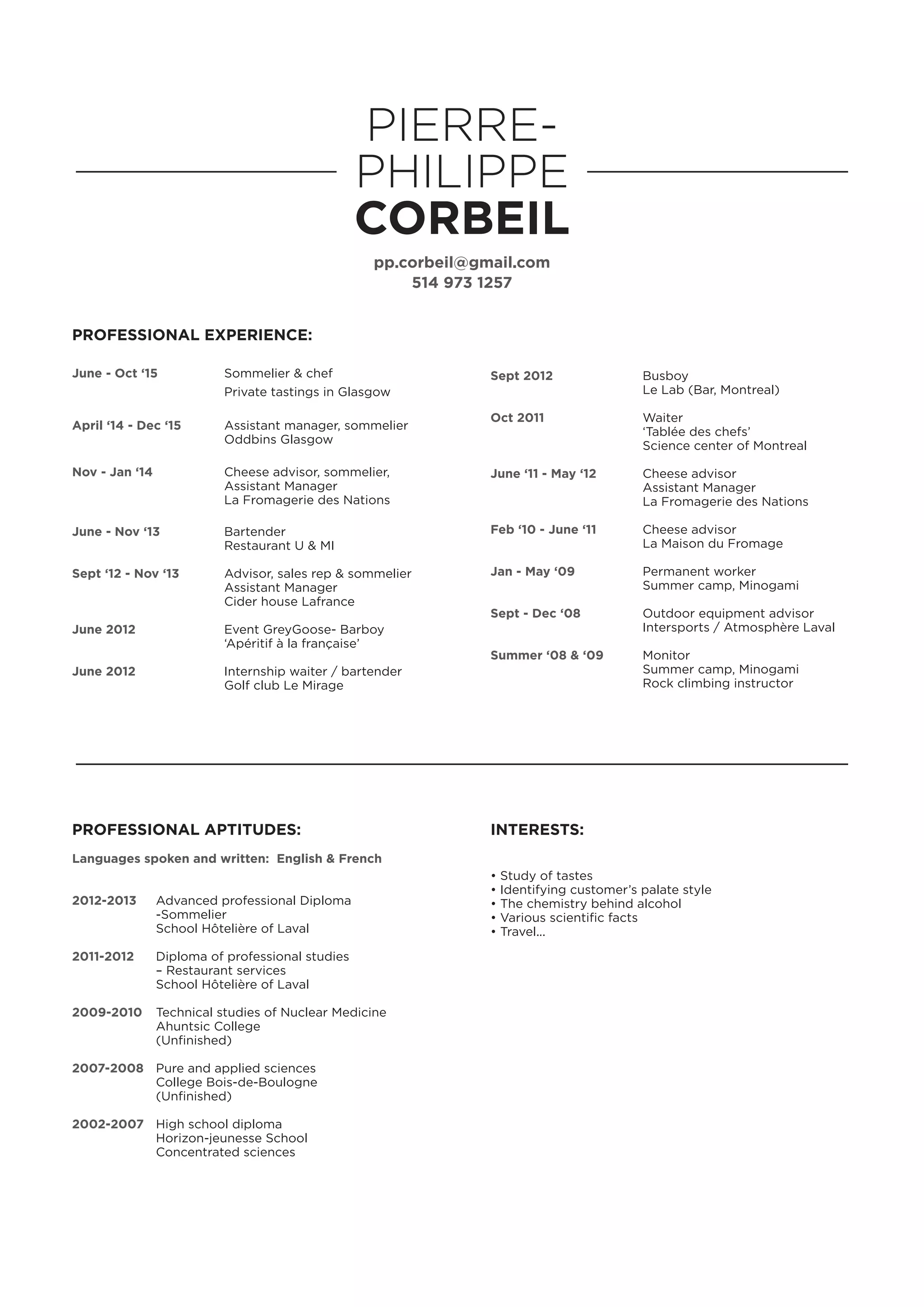 Pierre-Philippe CV (1) | PDF