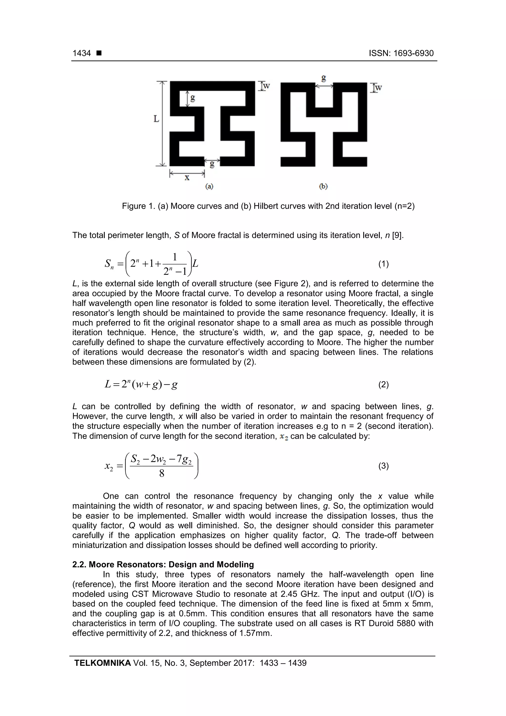 Miniaturization of Resonator based on Moore Fractal | PDF