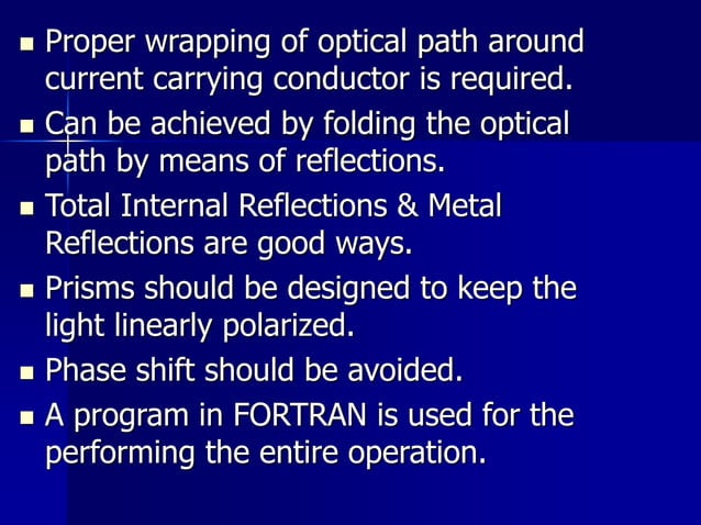 MAGNETIC OPTICAL CURRENT TRANSFORMER | PPT