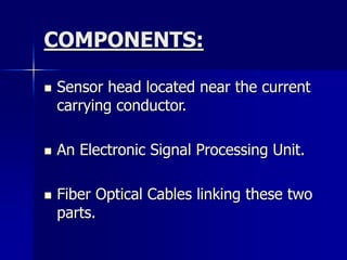 MAGNETIC OPTICAL CURRENT TRANSFORMER | PPT