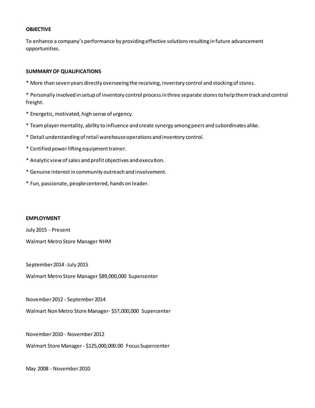 John Weatherly Resume 2017 | DOCX | Resume Writing and Advice | Job Search