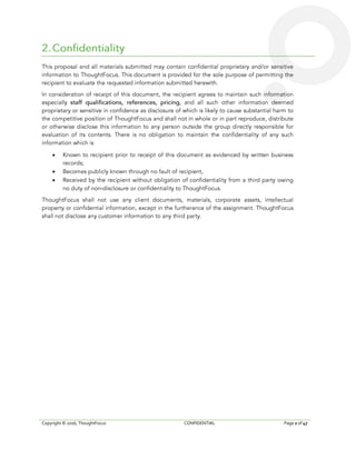 ThoughtFocus RFP response template v1.5 | PDF