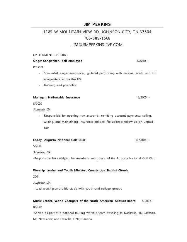 Jim Perkins Resume2016