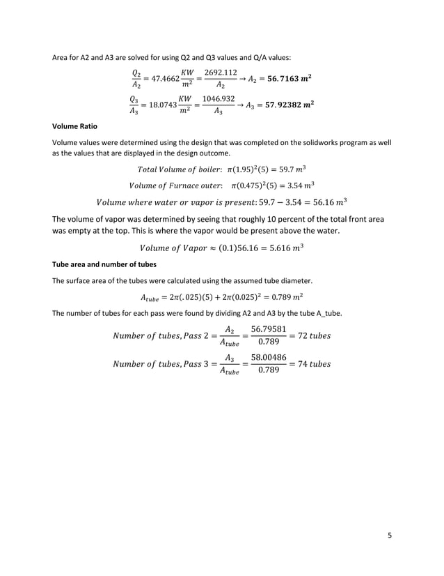 Thermodynamic Design of a Fire-Tube Steam Boiler | PDF | Physics | Science