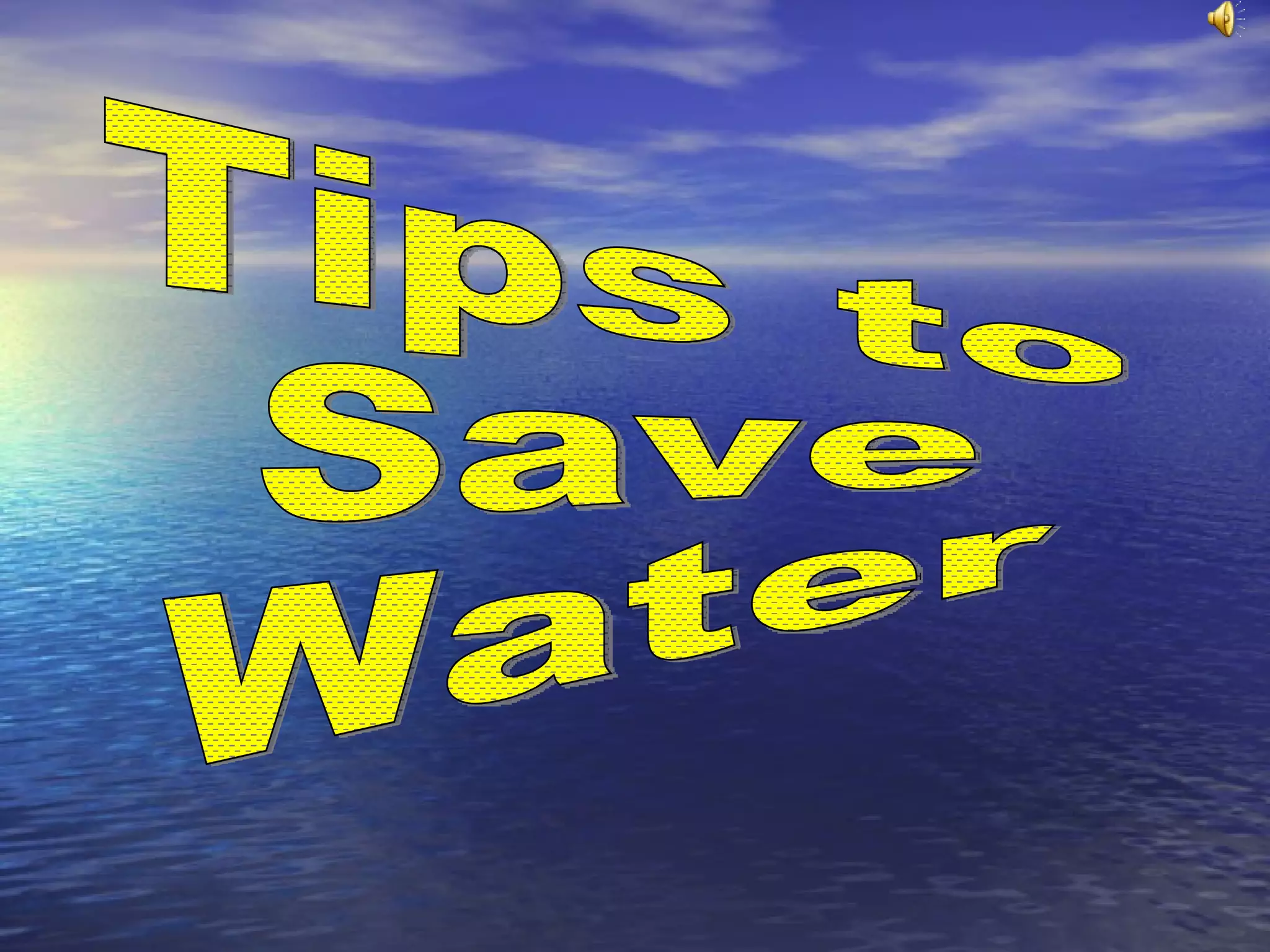 save water | PPT