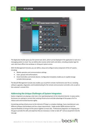 Bacsoft IoT Platform Whitepaper | PDF