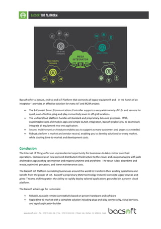 Bacsoft IoT Platform Whitepaper | PDF | Computer Networking | Computing