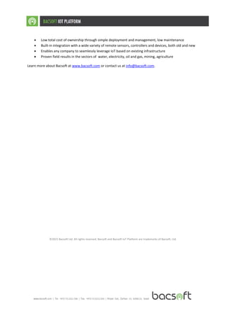 Bacsoft IoT Platform Whitepaper | PDF | Computer Networking | Computing