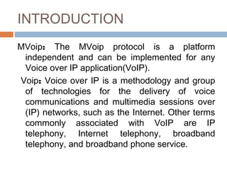 Mobile Voice over Internet Protocol By SAIKIRAN PANJALA | PPT