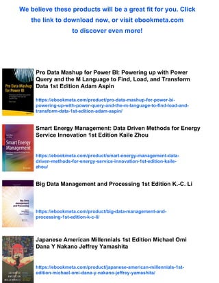 Energy Management : Big Data in Power Load Forecasting 1st Edition ...
