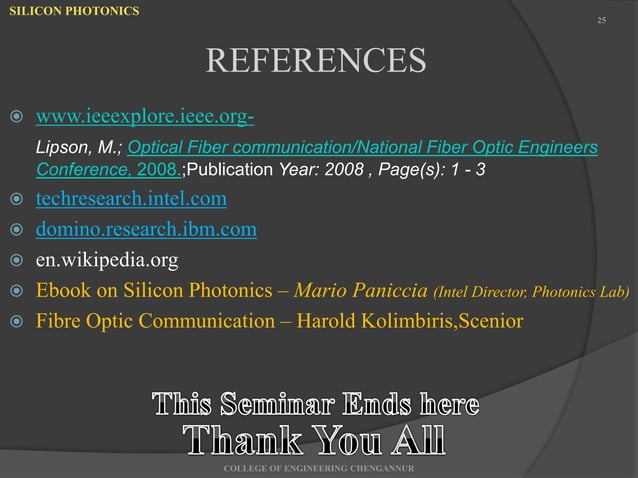 54802970-SEMINAR-Silicon-Photonics-Presentation.pptx | Physics | Science