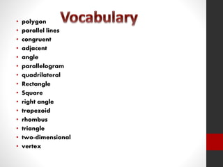 Geometry Lesson 5G3 Pam's Work | PPT