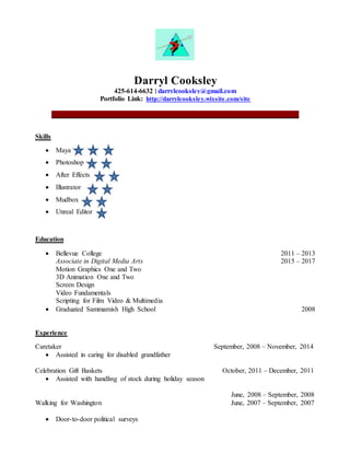 Darryl resume with Stars Complete | DOCX
