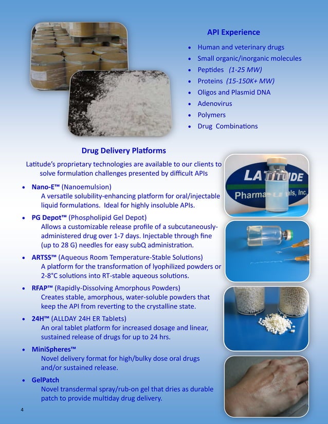 Latitude Pharmaceuticals Overview | PDF | Pharmaceutical Industry ...