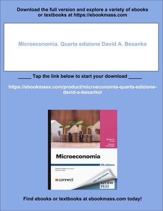 Microeconomia. Quarta edizione David A. Besanko | PDF