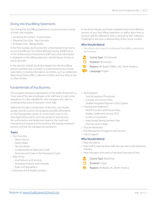 Visa Business School Catalog=2015 | PDF