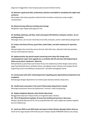 JOB DESCRIPTION GSA | DOC