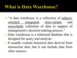 DATA WAREHOUSE IMPLEMENTATION BY SAIKIRAN PANJALA | PPTX