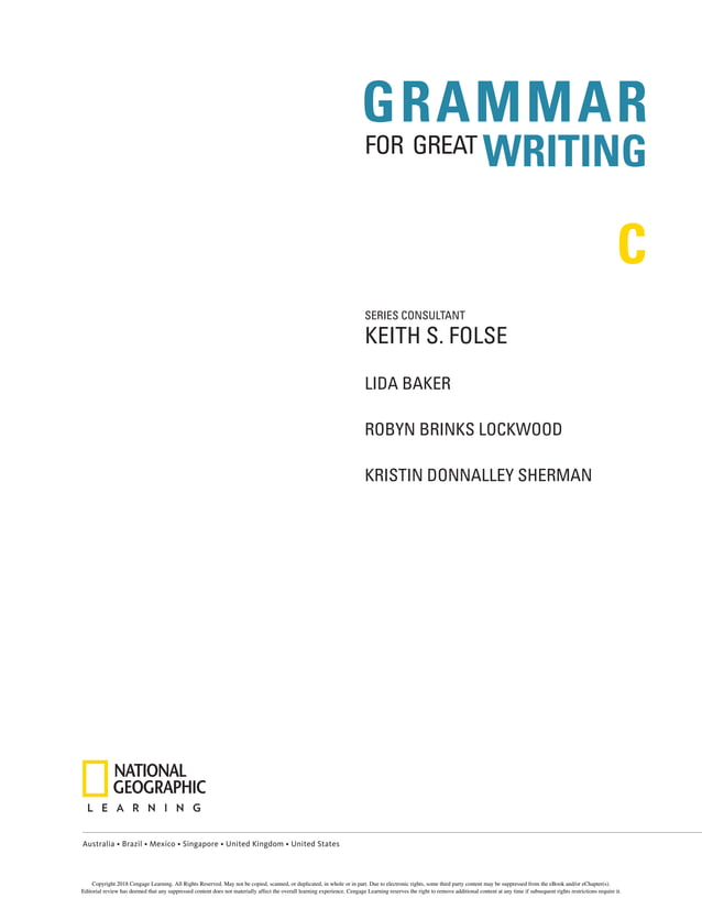 Grammar-for-Great-Writing | PDF