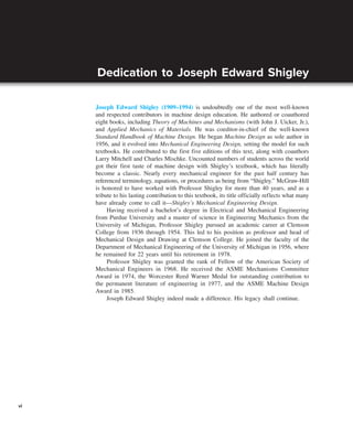 Shigley's Mechanical Engineering Design in SI Units (11th Ed.) 11th ...