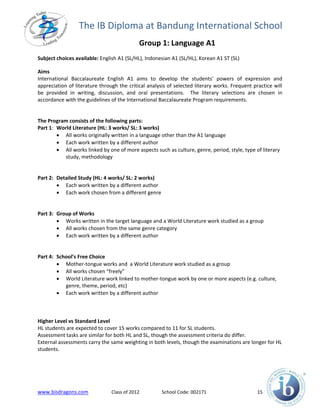 IBDP Handbook 2010-11 | PDF