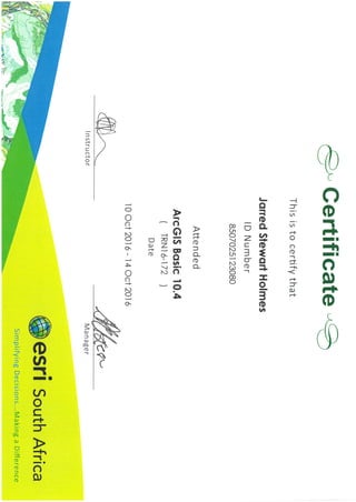 ArcGIS Basic Certificate | PDF